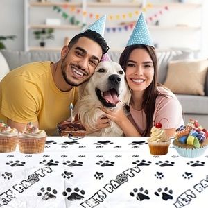 Red Dress Boutique | Party Supplies | New Dog Paw Prints Theme Party ...